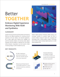 Better Together: Combine Real User Monitoring with Synthetics | Exoprise